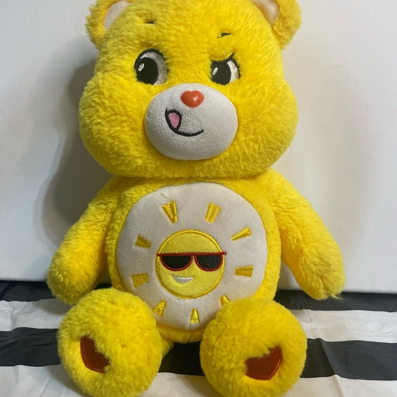 Care Bears | Toys | Care Bears Bright Yellow Plush With Sun Design ...